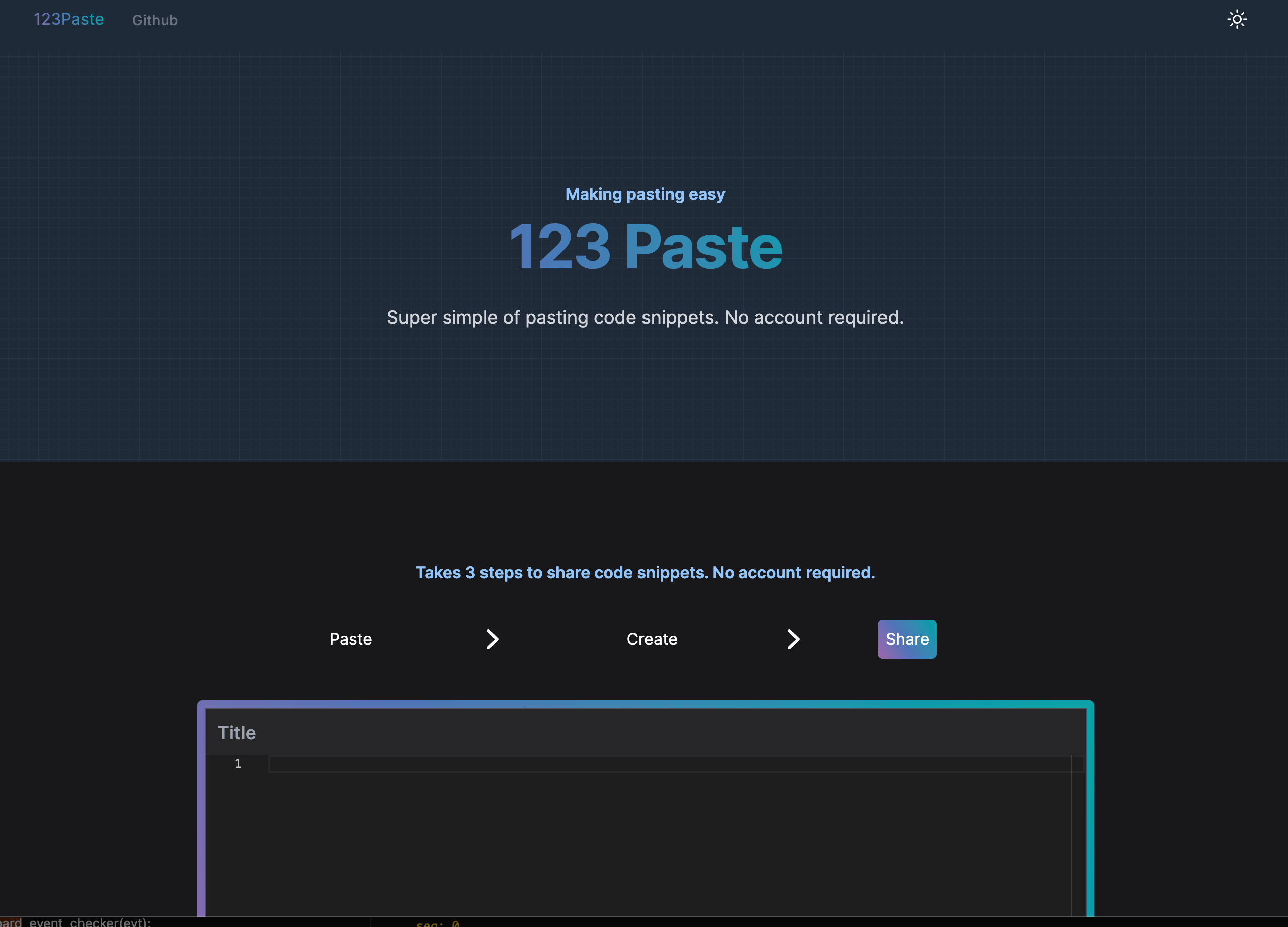 123 Pastebin - A Pastebin Clone